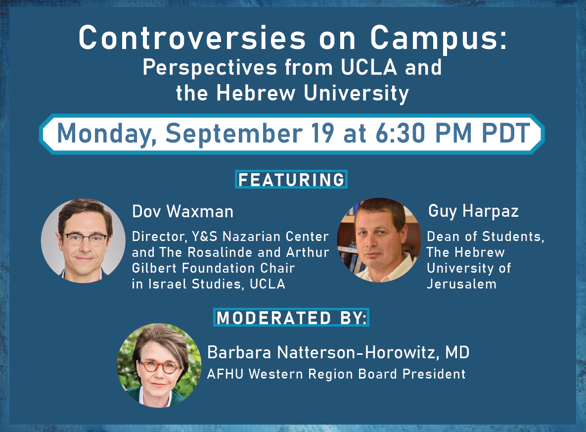 Controversies on Campus - American Friends of the Hebrew University