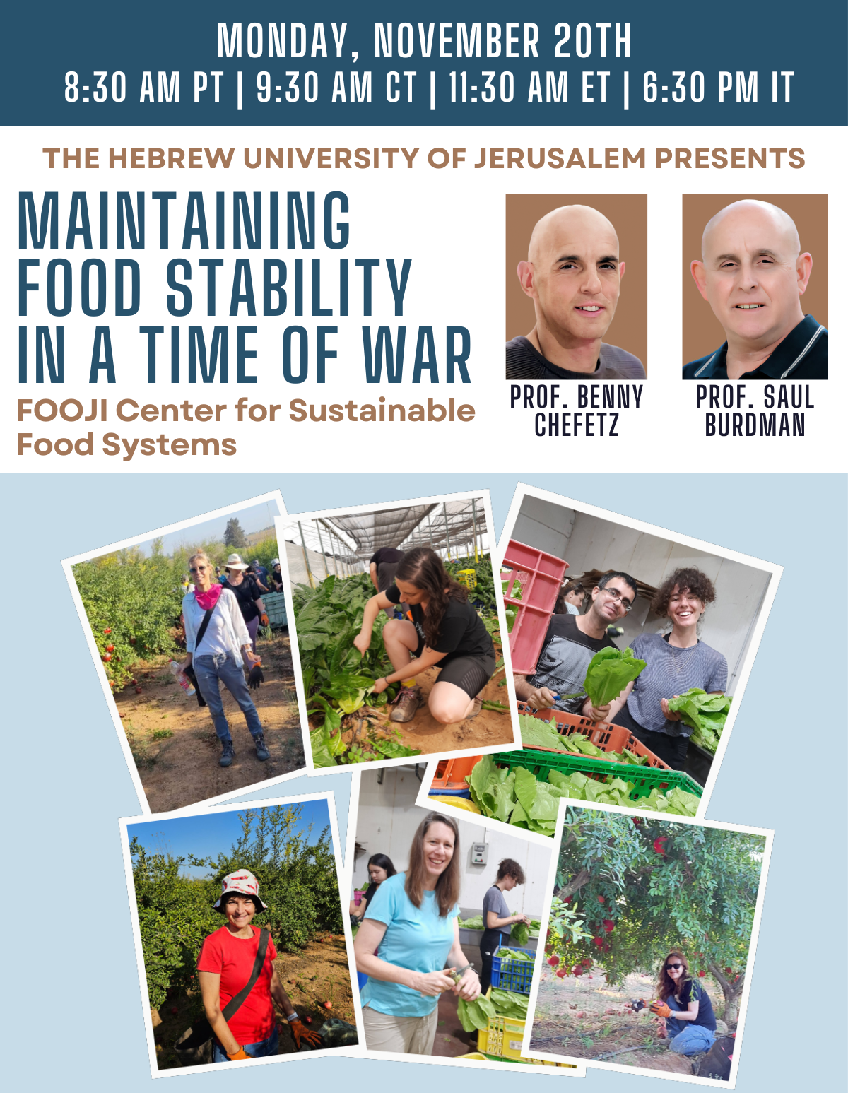 Maintaining Food Stability In A Time of War Webinar - American Friends ...