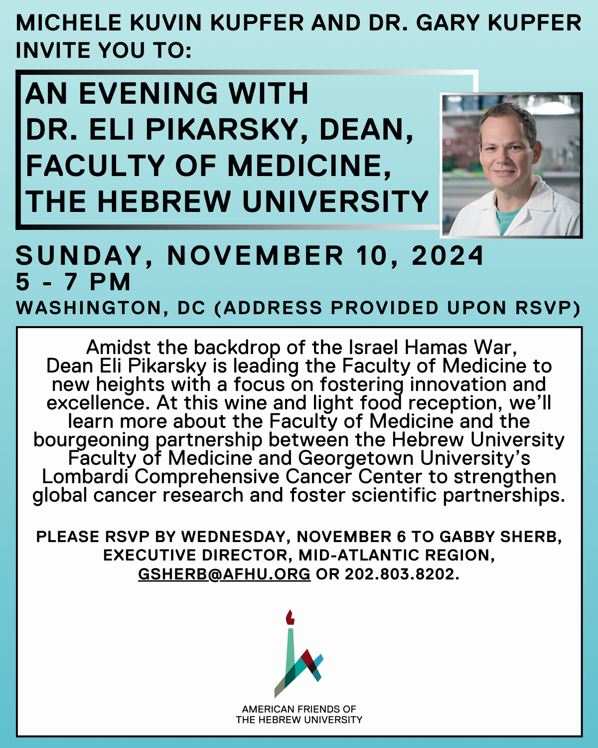 MA: Eli Pikarsky Event 11.10.2024 - American Friends of the Hebrew ...